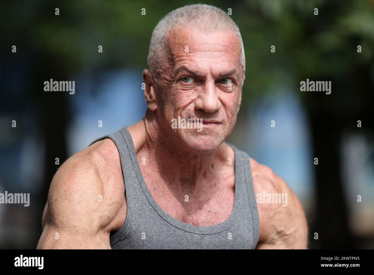 01.10.2015., Croazia, Sibenik - Vedran Jaksic con i suoi 62 anni ogni ...