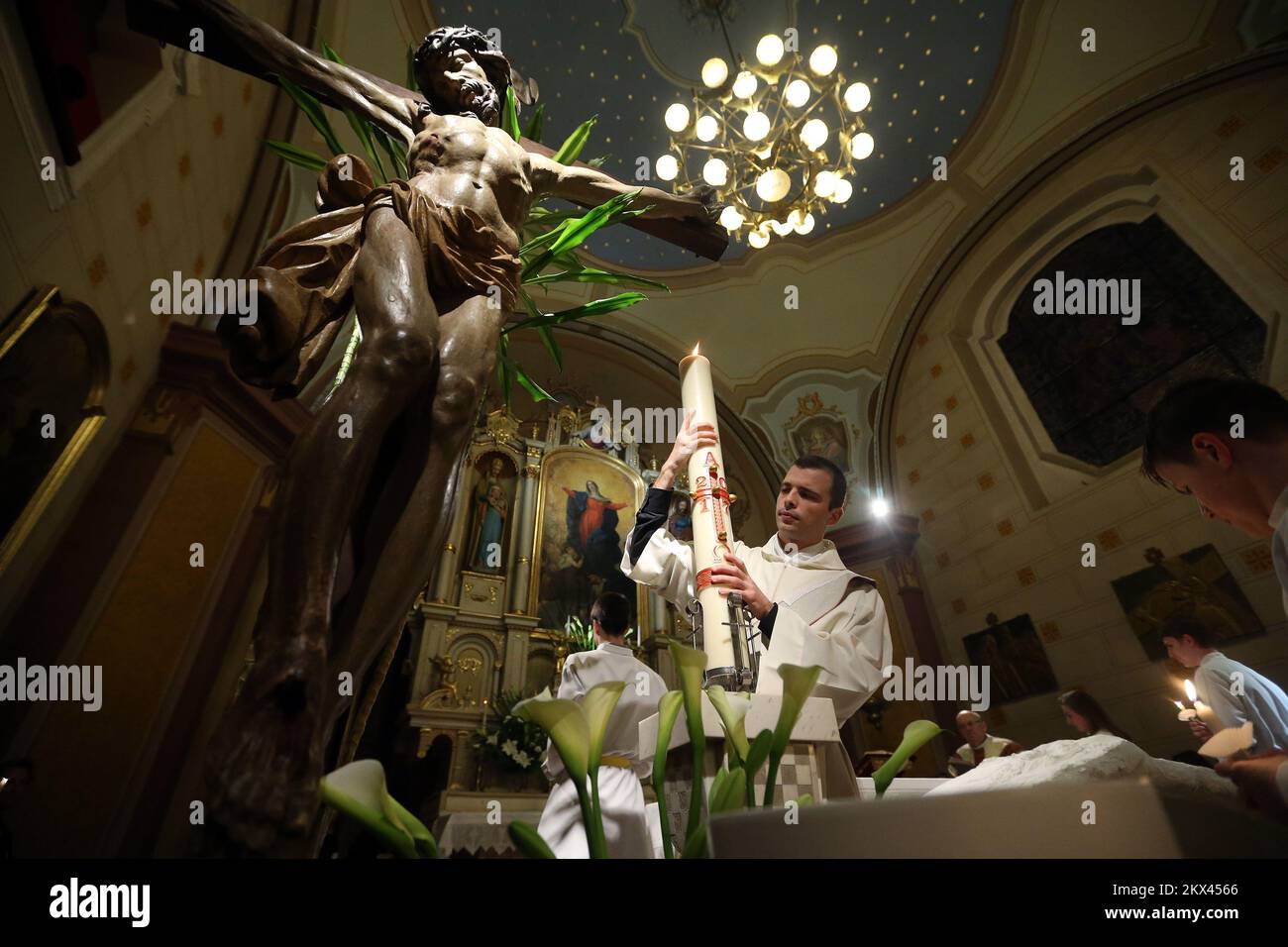15.04.2017., Croazia, Zagabria - la chiesa dell'Assunzione della Beata ...