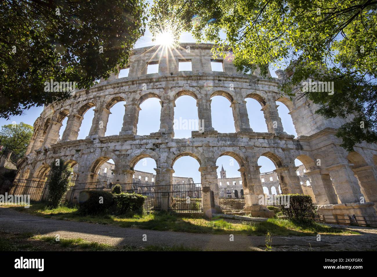 23.04.2020., Croazia, Pola - Arena (anfiteatro) a Pola. Arena è il ...