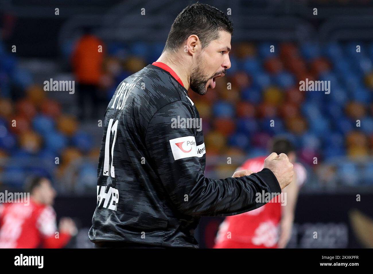 CAIRO, EGITTO - 23 GENNAIO: Portiere Ivan Pesic di Croazia durante il ...