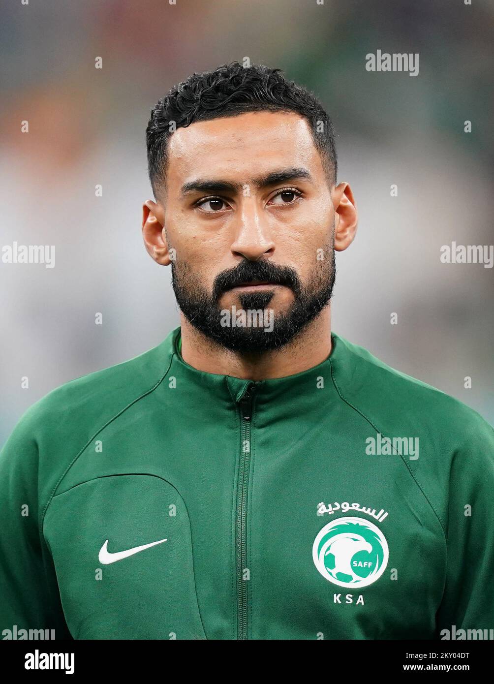 Ali al-Hassan dell'Arabia Saudita prima della partita di Coppa del ...