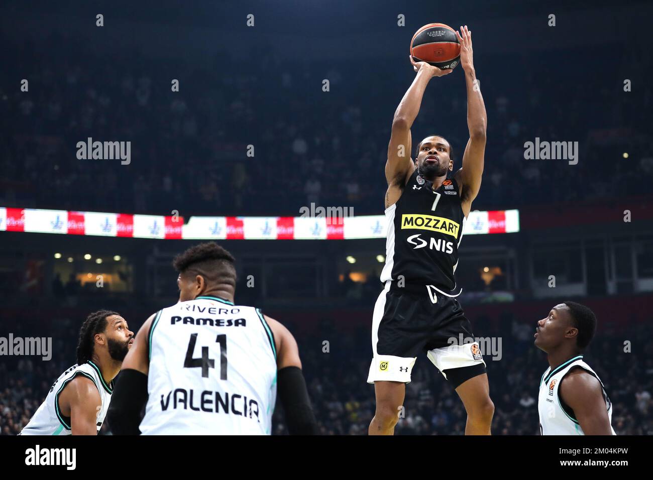 Belgrado, Serbia, 1st dicembre 2022. Kevin Punter di Partizan Mozzart ...
