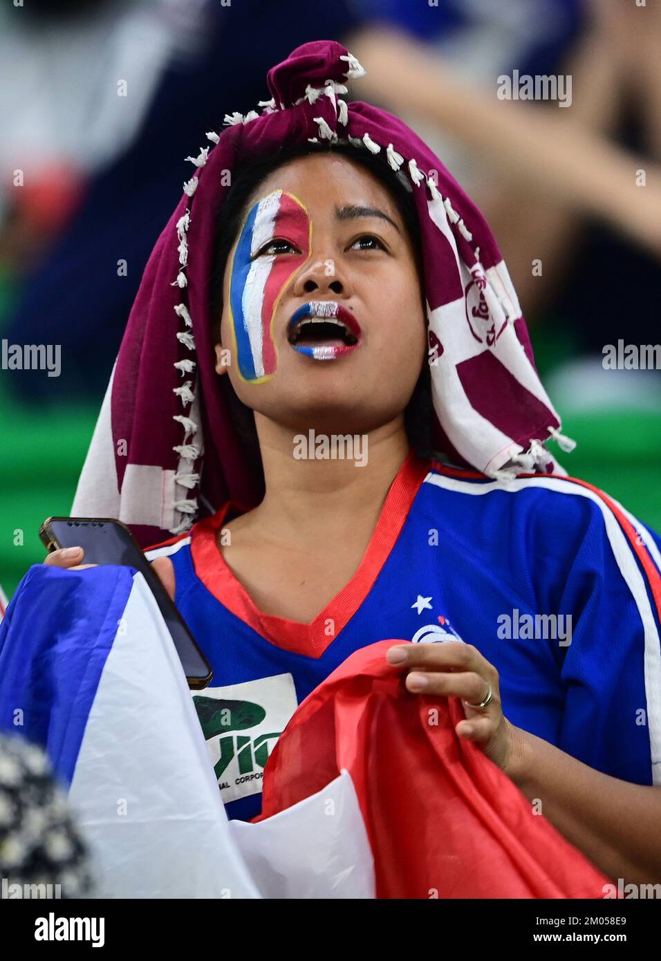 Fan Frankreich Doha, 04.12.2022, FIFA Fussball WM 2022 in Katar ...