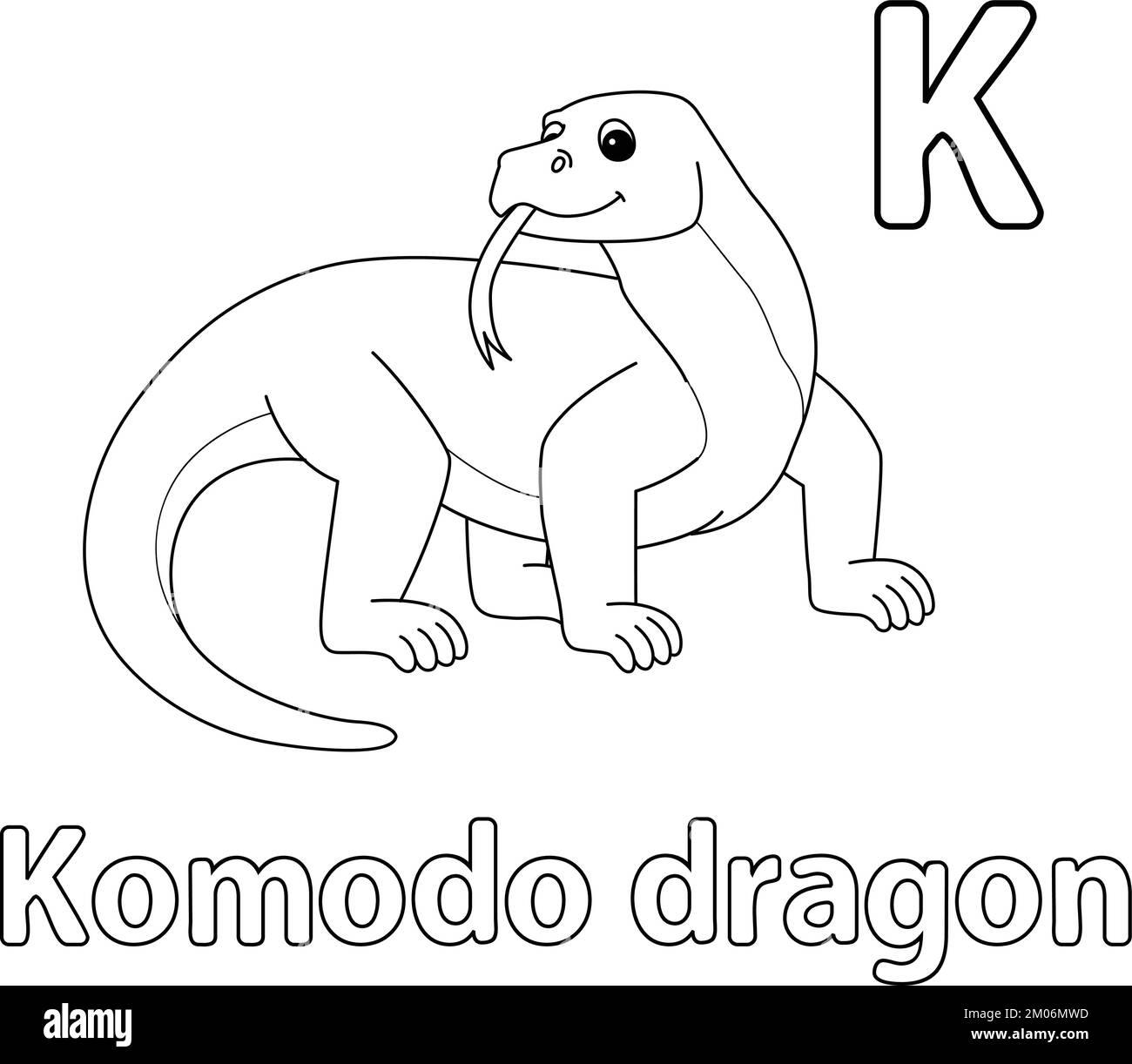 Illustration of komodo dragon immagini e fotografie stock ad alta risoluzione - Alamy