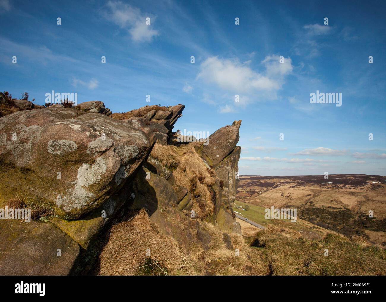 Ramshaw Rocks gritstone The Roaches Peak District National Park ...
