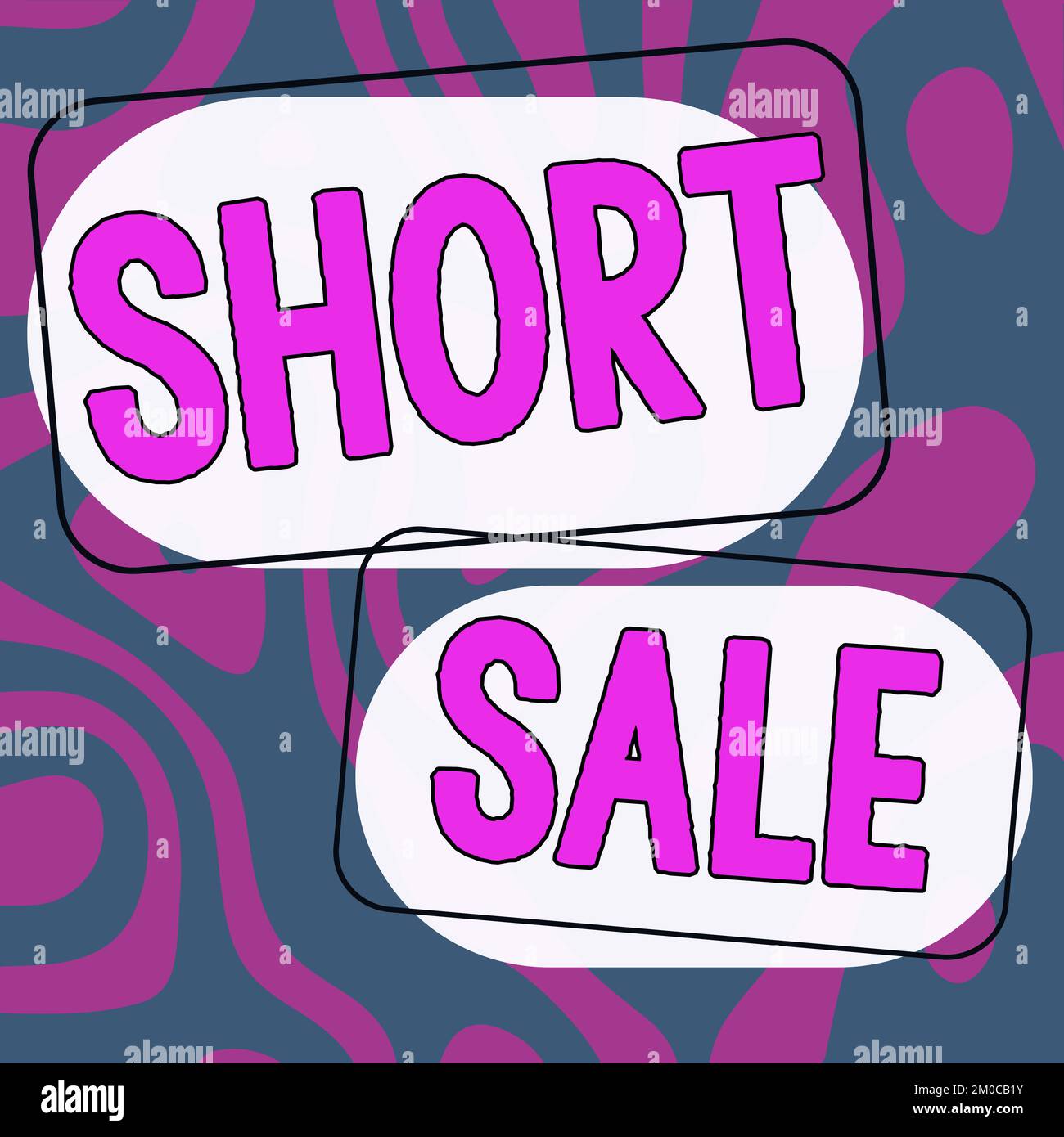 Cartello di testo con la scritta Short sale. Concetto che significa ...