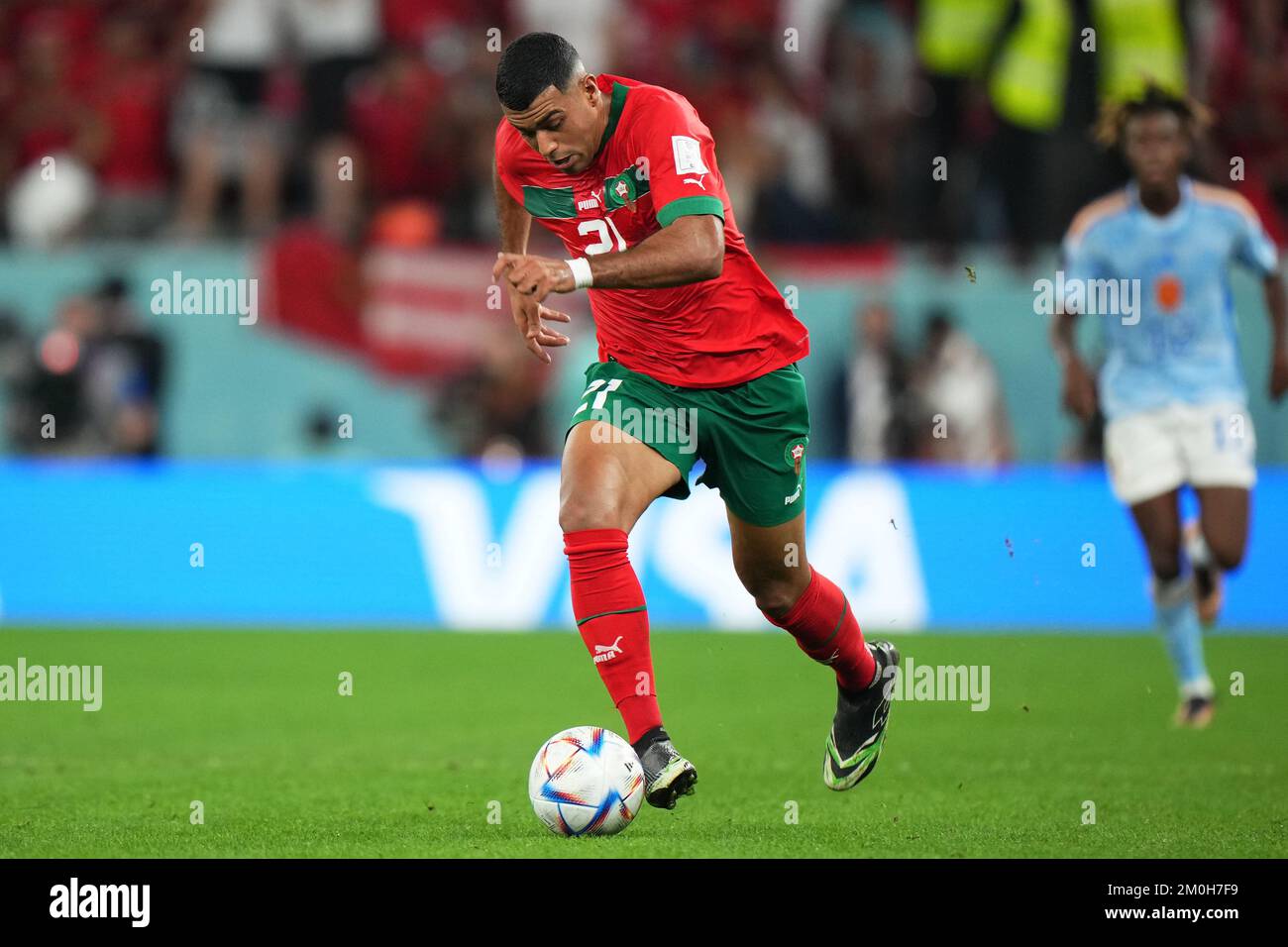 Walid Cheddar del Marocco durante la partita della Coppa del mondo FIFA ...