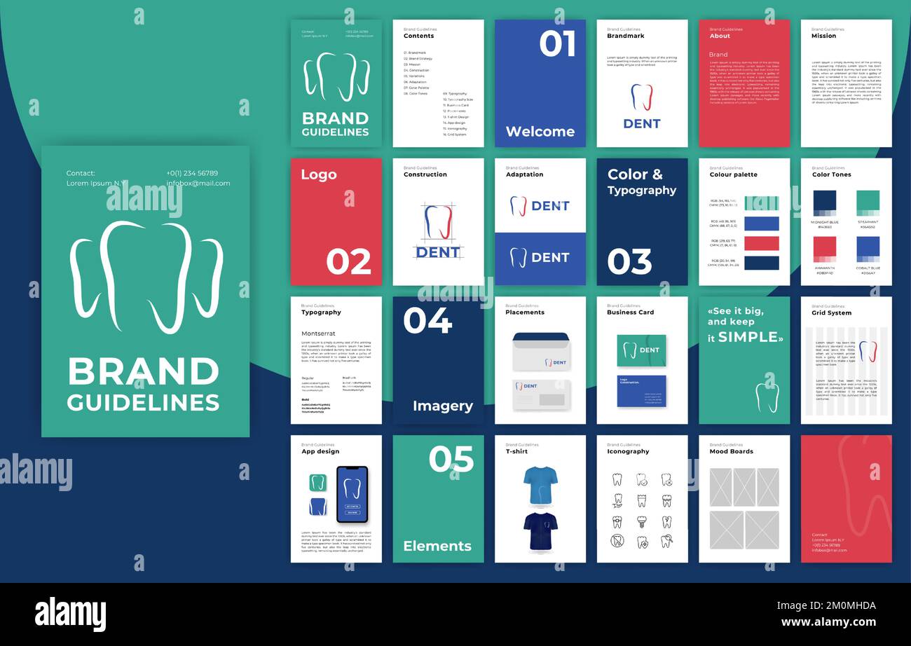 Modello linee guida per il marchio multicolore. Presentazione dell ...