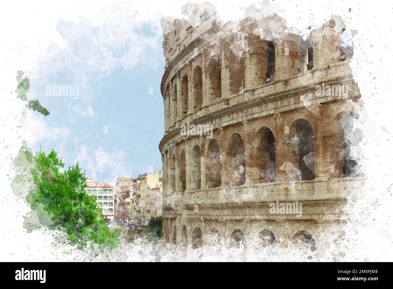 Acquerello roma immagini e fotografie stock ad alta risoluzione - Alamy