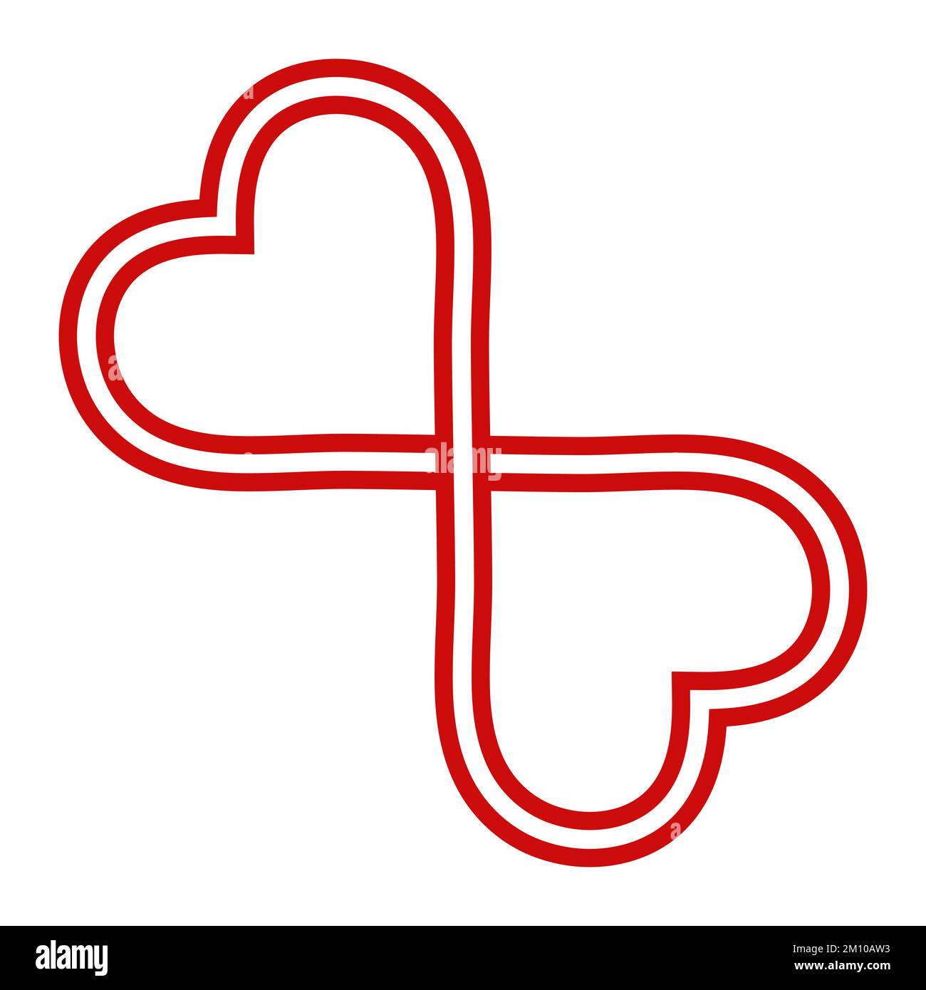 Simbolo dell'amore infinito, simbolo del matrimonio del banner del ...