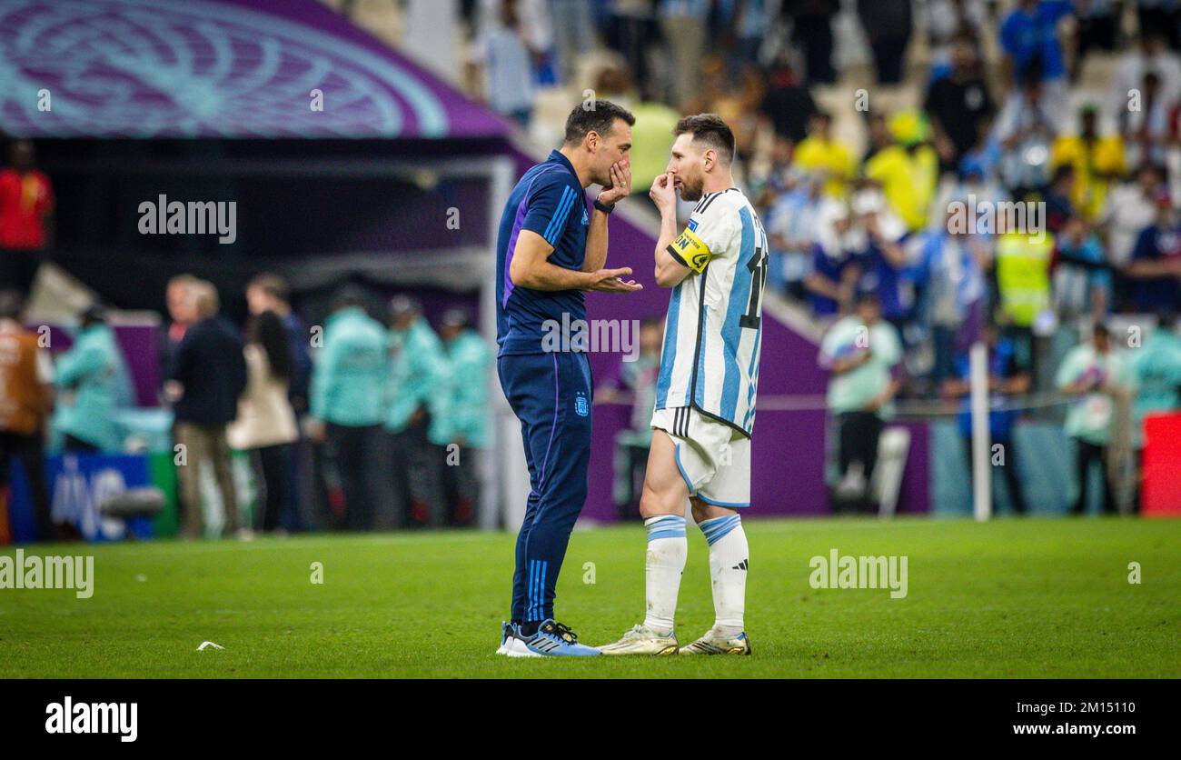Doha Qatar 9th Dec 2022 Allenatore Lionel Scaloni Arg Lionel