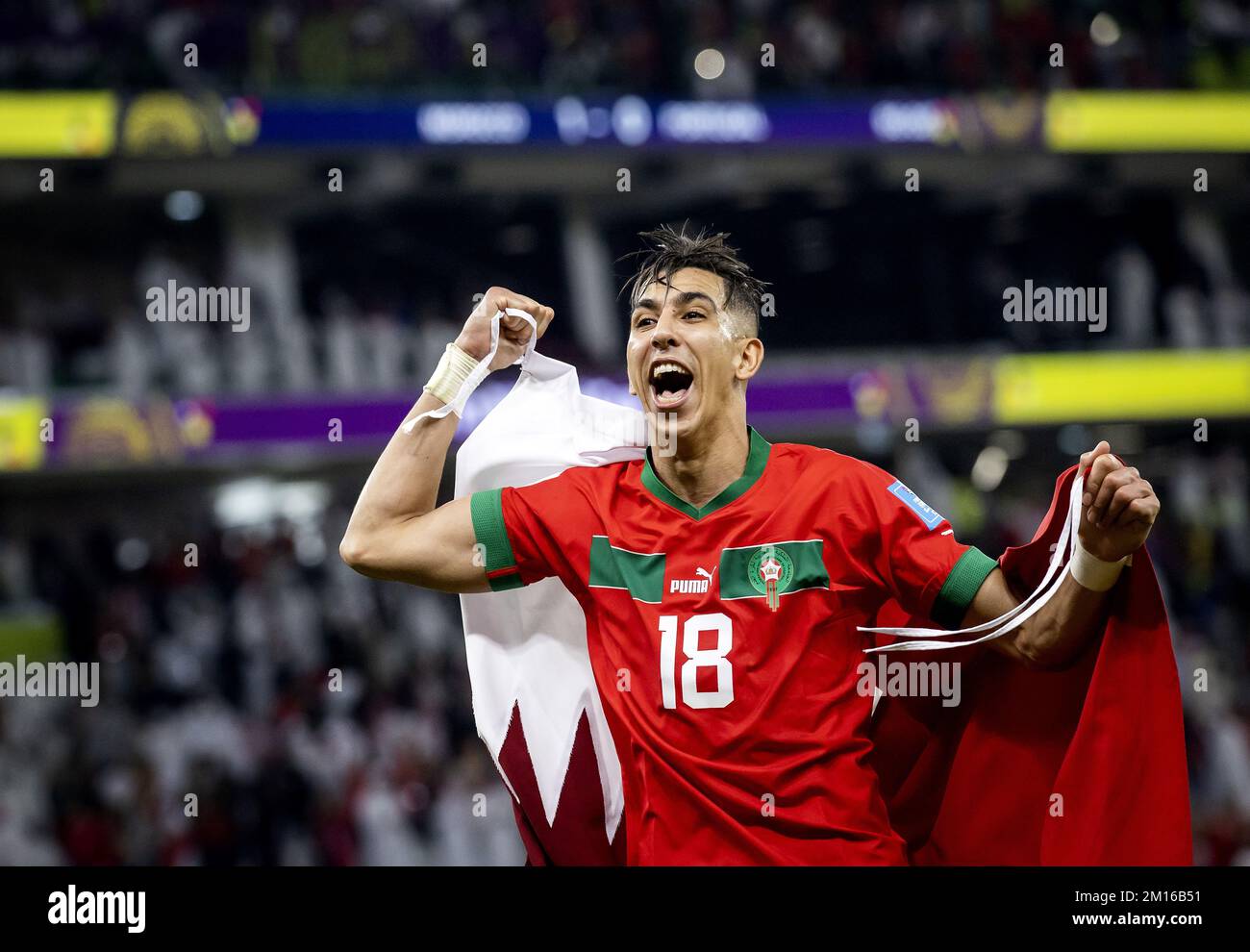 DOHA - Jawad El Yamiq del Marocco dopo la Coppa del mondo FIFA Qatar ...