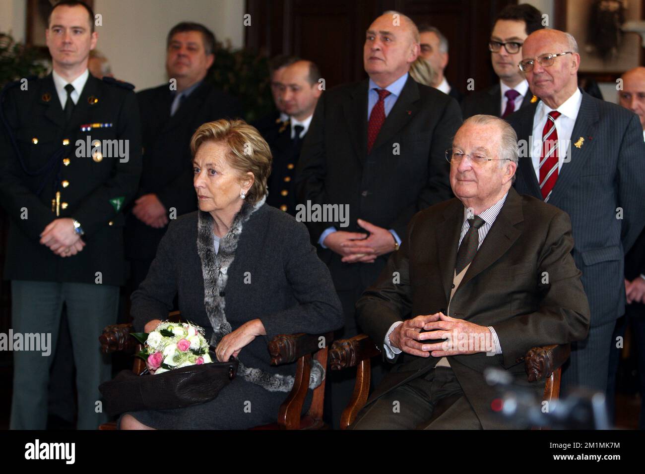 20120307 - WAREMME, BELGIO: Regina Paola del Belgio, Re Alberto II del ...