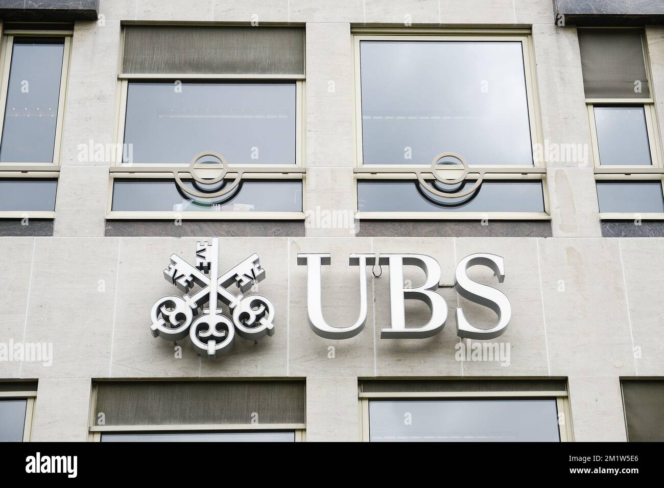 20140619 - BRUXELLES, BELGIO: L'immagine mostra il logo UBS presso la ...