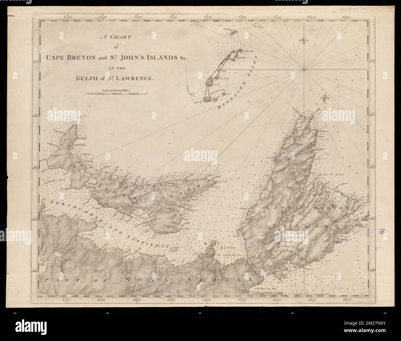 Un grafico di Cape Breton e St. Isole John e c. Nel gulfo di San ...