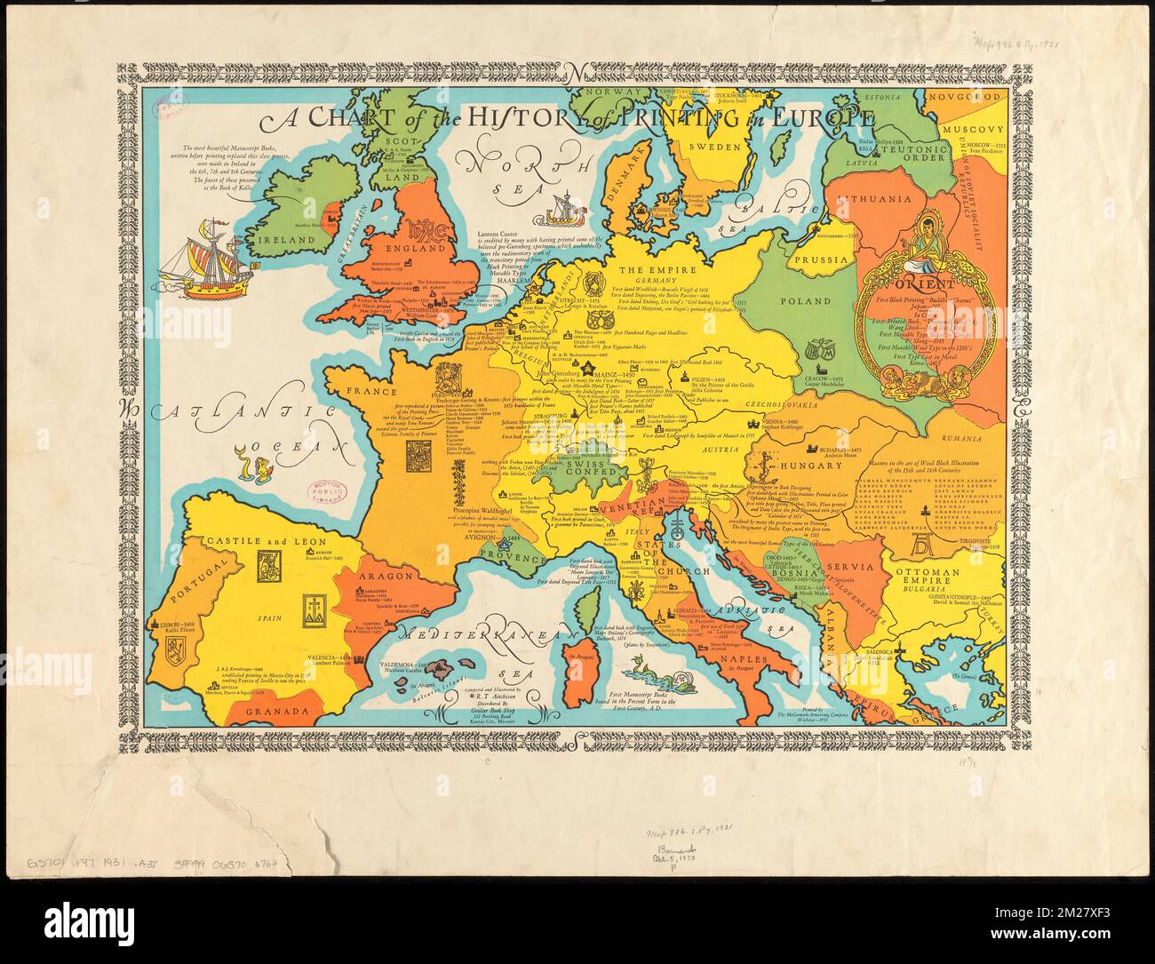 Un grafico della storia della stampa in Europa , Stampa, Asia, Storia ...