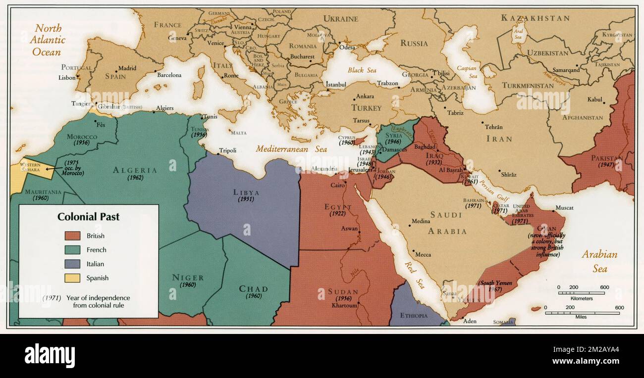 Passato coloniale , Iraq, carte geografiche, Regione Mediterranea ...