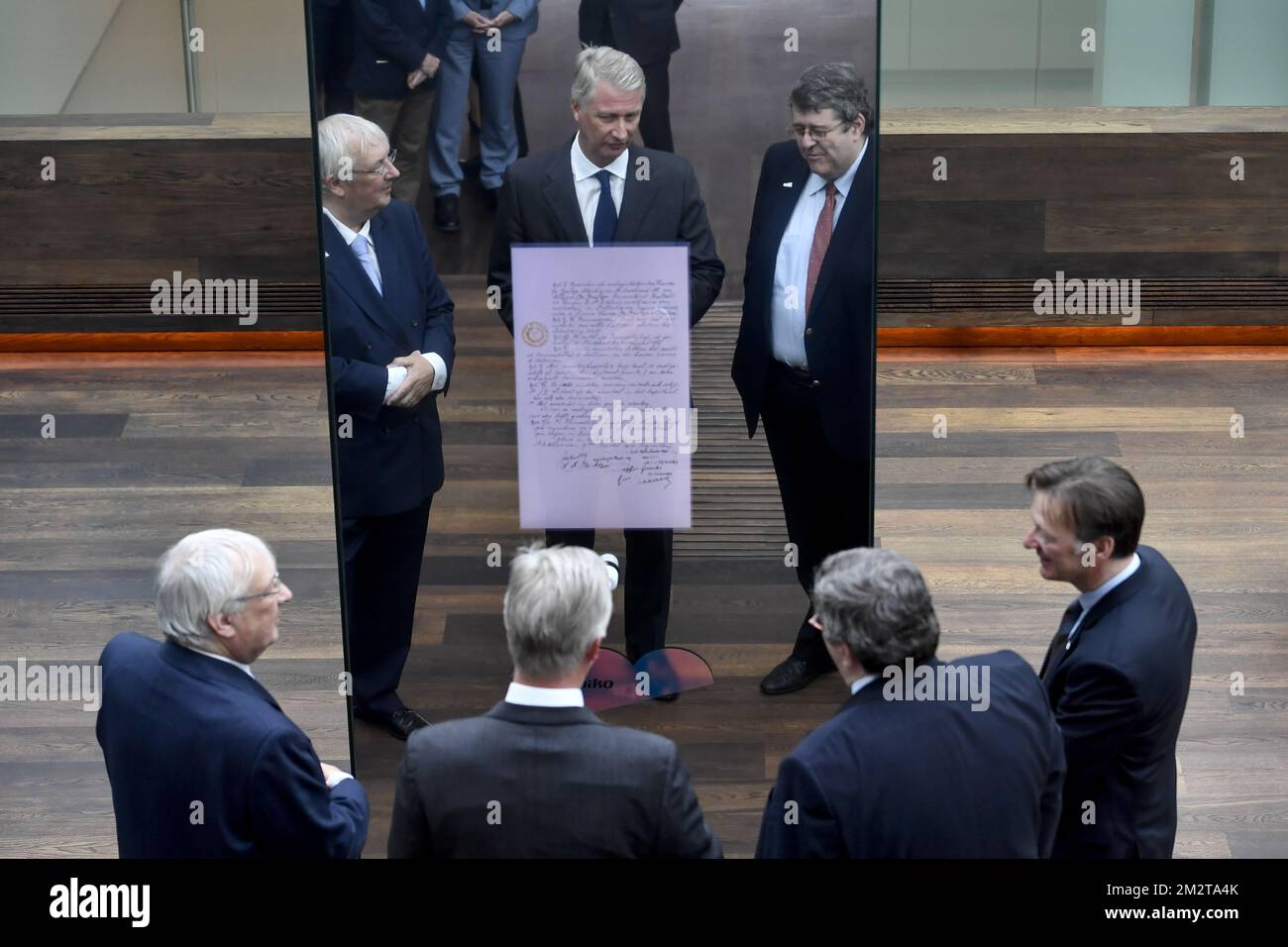 Rudy Mattheus, presidente di Niko, re Philippe - Filip del Belgio, Jo ...