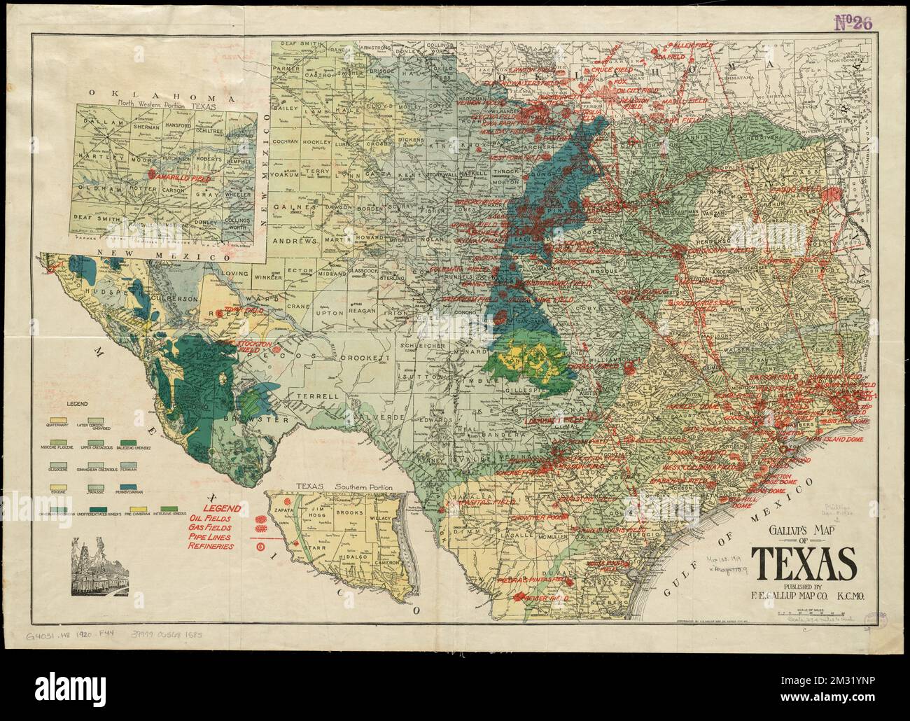 Mappa Di Gallup Del Texas Gasdotti Texas Mappe Oleodotti Texas