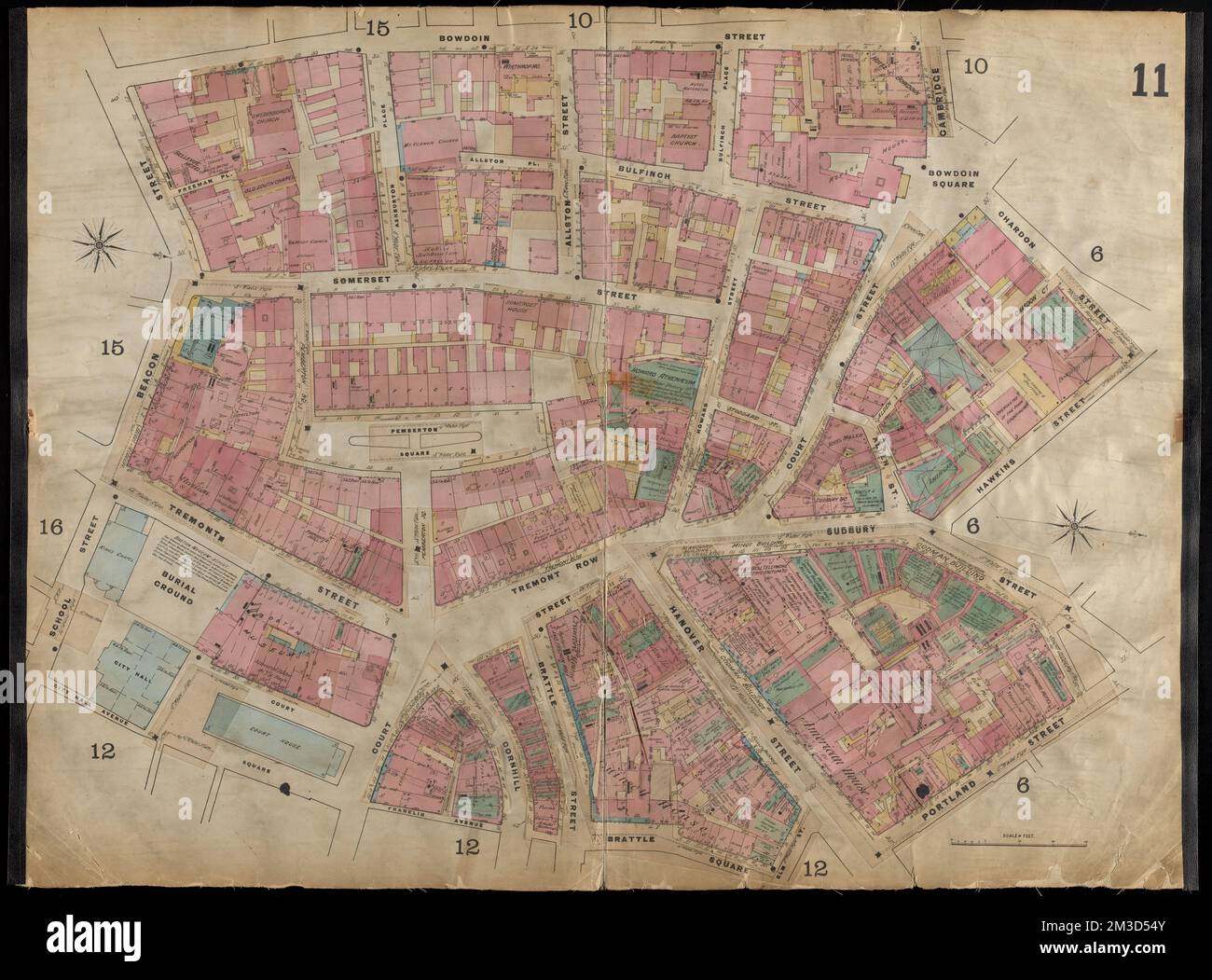 Cartine assicurative di Boston volume uno : Plate 11 , Valutazione del ...