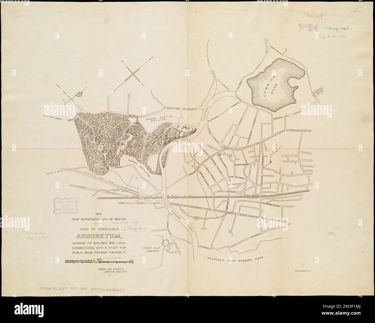 Mappa dell'arboreto proposto, che ne mostra i contorni e le connessioni ...