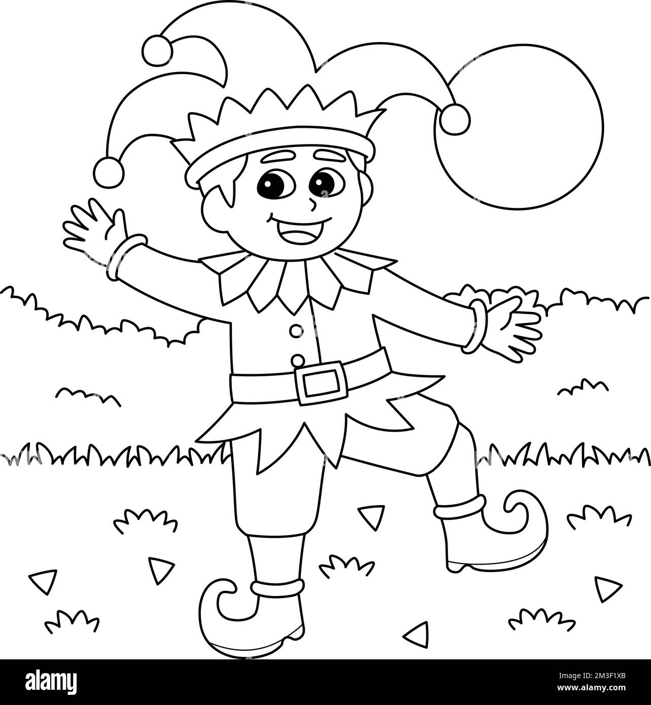 Disegno Del Volto Del Giullare