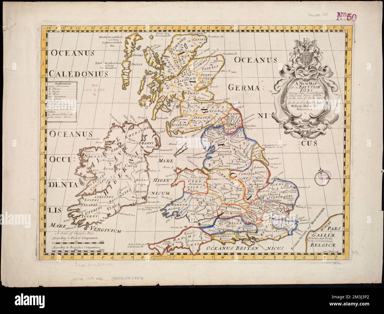 Una nuova mappa delle Isole Britanniche che mostrava i loro antichi ...