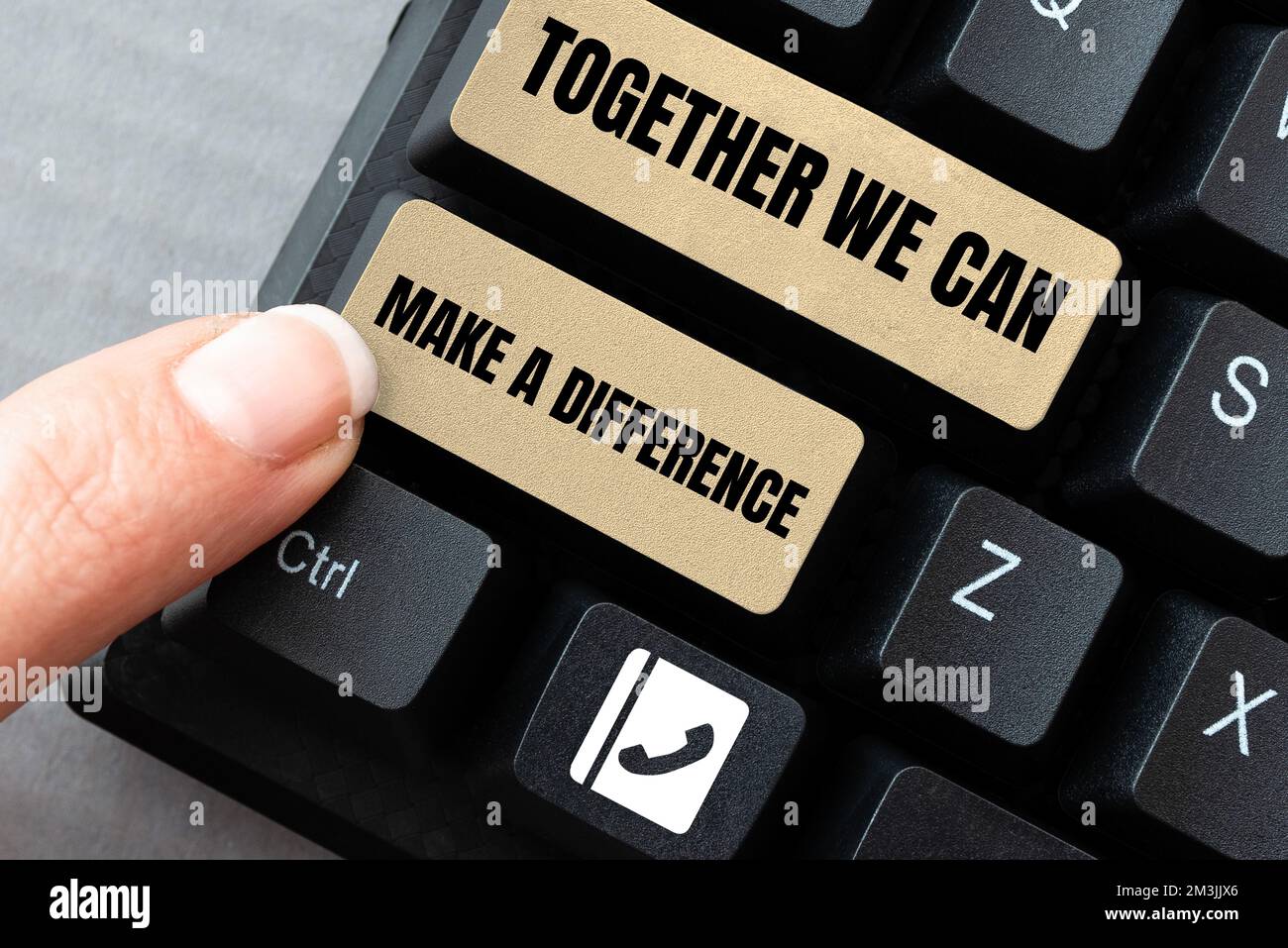 Didascalia concettuale insieme possiamo fare la differenza. Business ...