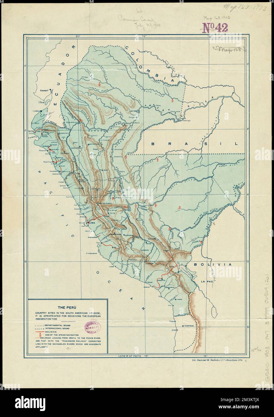 Mapa de peru regiones immagini e fotografie stock ad alta risoluzione ...