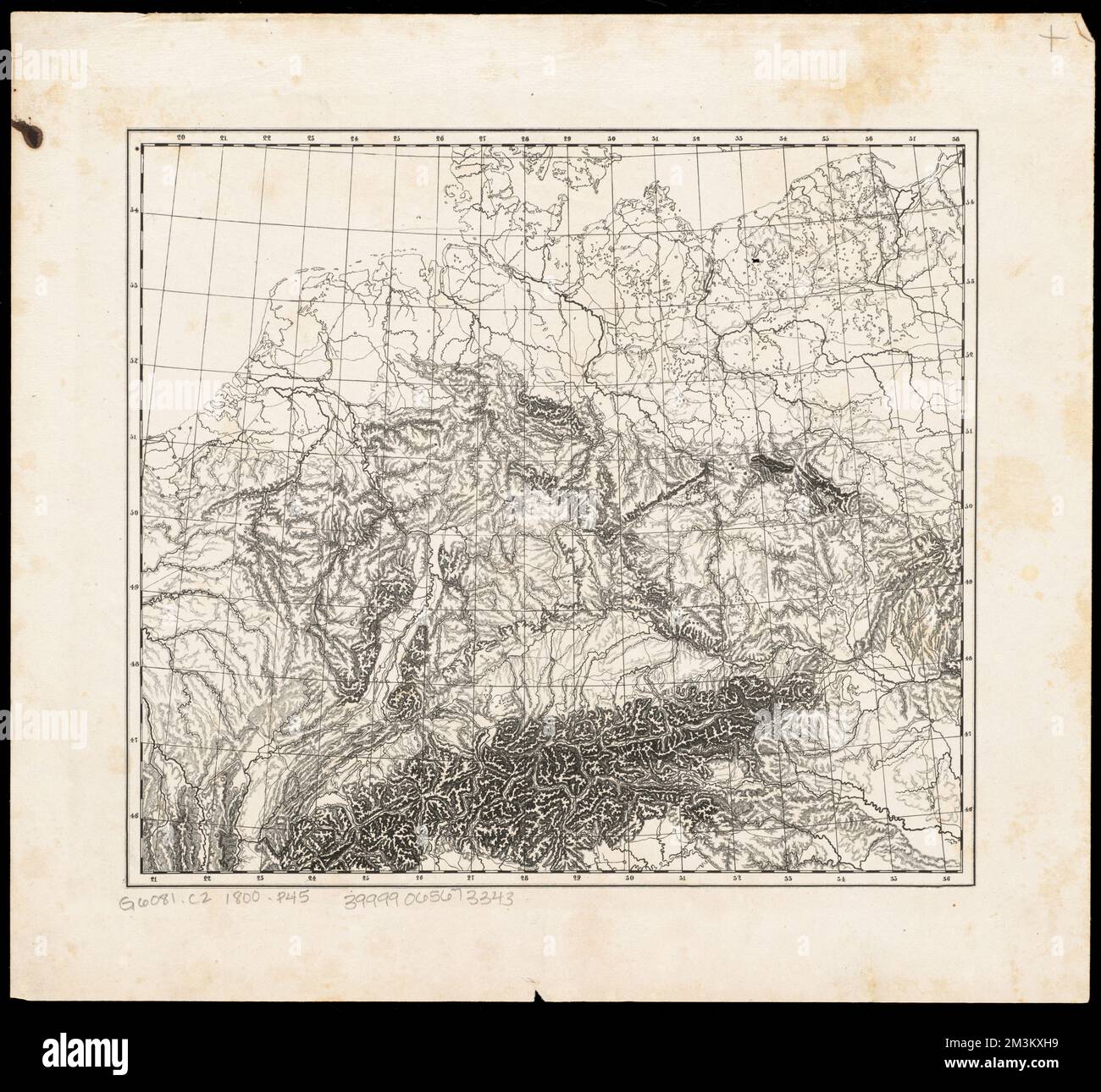 Mappa fisica della Germania , Germania, geografia fisica, Mappe Norman ...