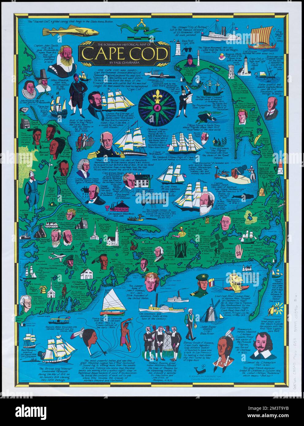 Mappa storica di Capo Cod , Capo Cod Mass., Mappe, Capo Cod Mass ...