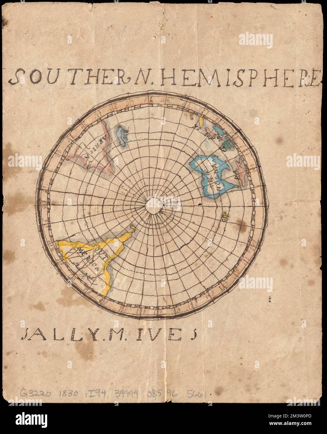 Mappa dell'emisfero australe immagini e fotografie stock ad alta ...