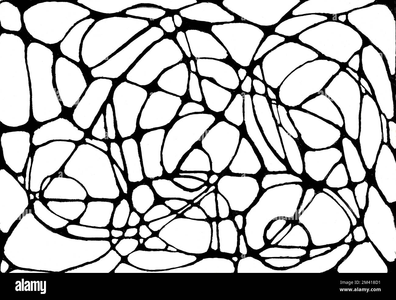 Libro astratto da colorare in bianco e nero. Disegno di schizzo ...