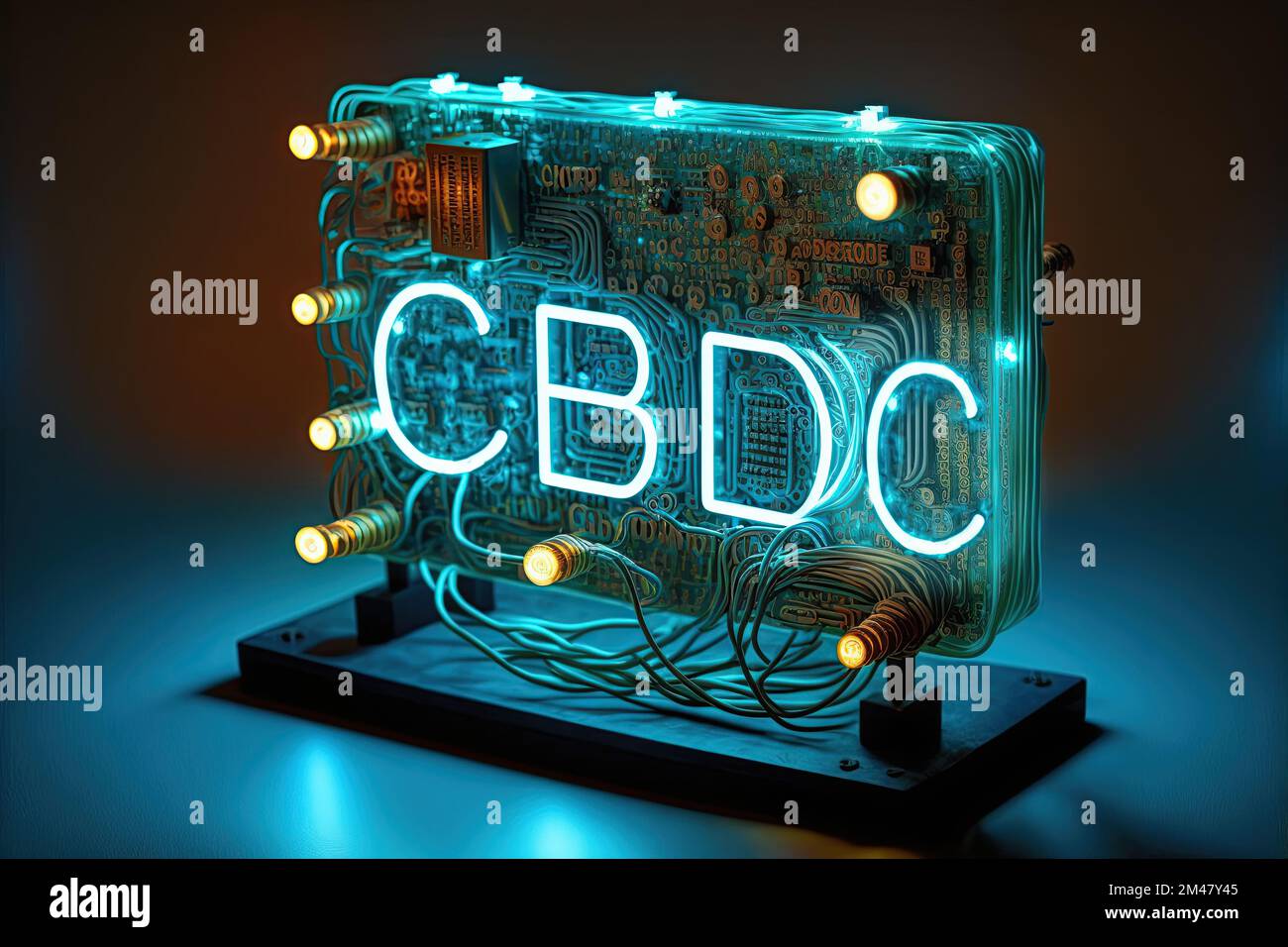 Circuito bancario digitale che emette la valuta digitale della Banca ...