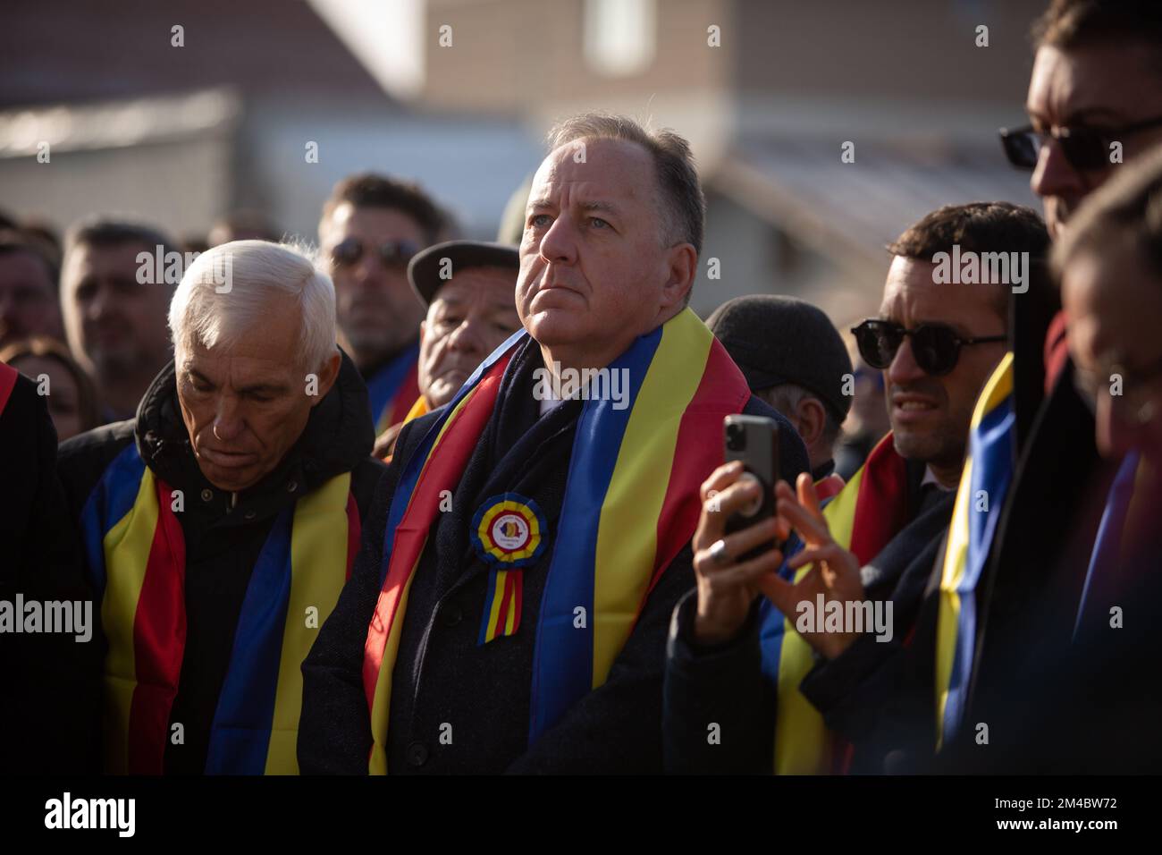 20 dicembre 2022, Popesti Leordeni, Romania. Un memoriale è stato ...