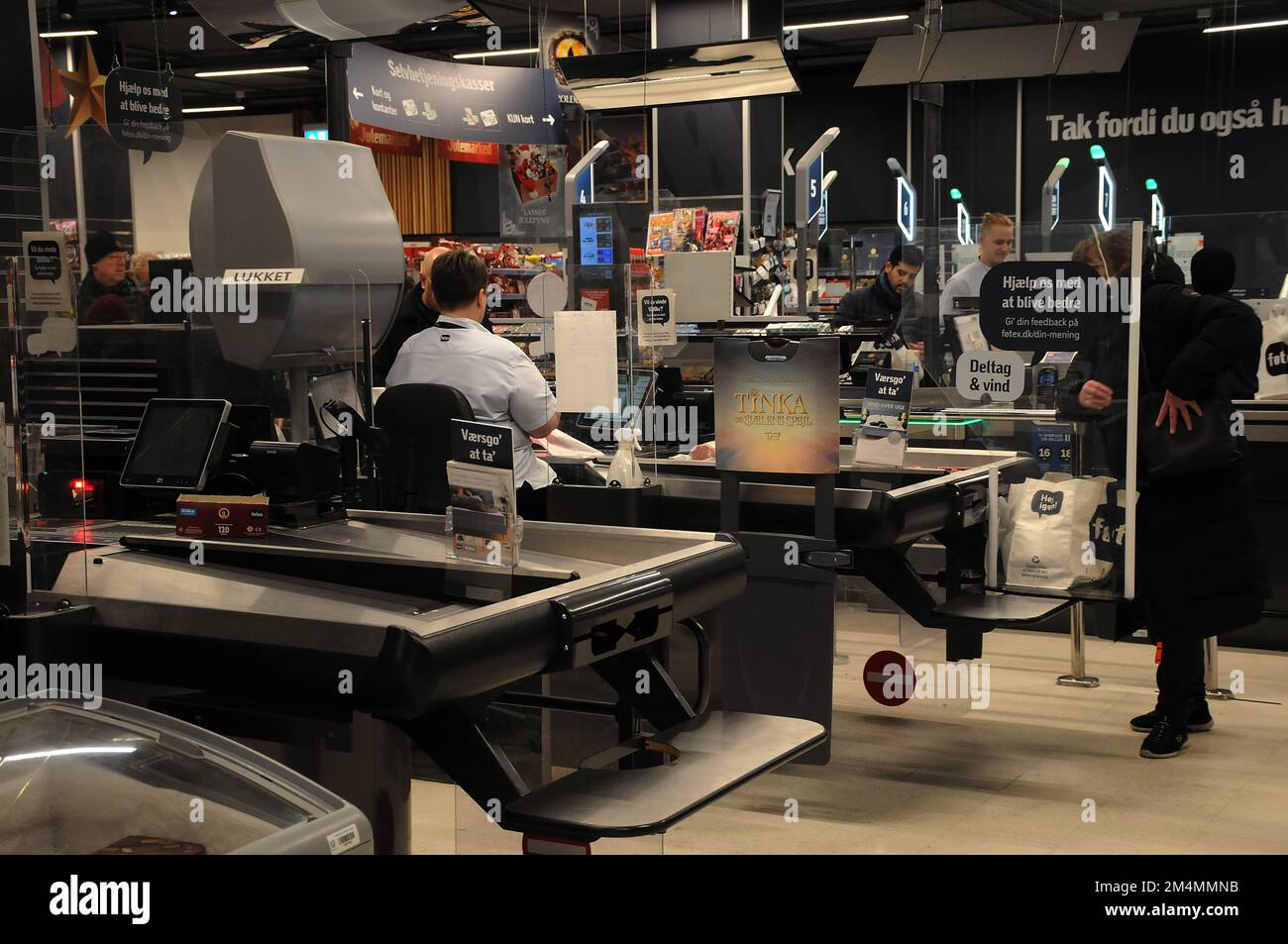 Copenaghen /Denmmark/22 dicembre 2022/. Inflazione hiogh prezzo del ...