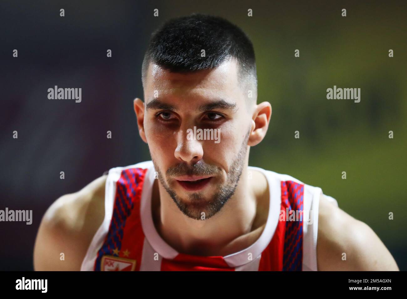 Belgrado, Serbia, 15 dicembre 2022. Ognjen Dobric di Crvena Zvezda MTS ...