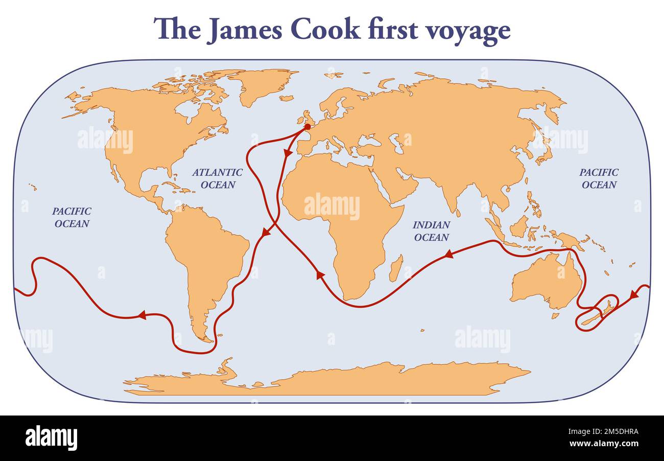 James cook map immagini e fotografie stock ad alta risoluzione - Alamy