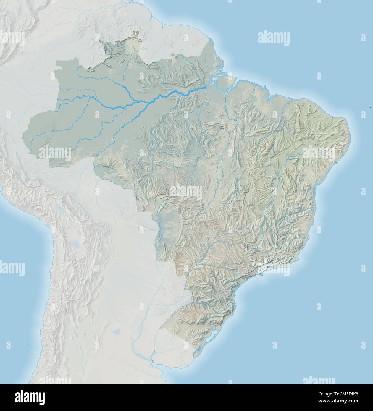 Mappa in rilievo del brasile immagini e fotografie stock ad alta ...