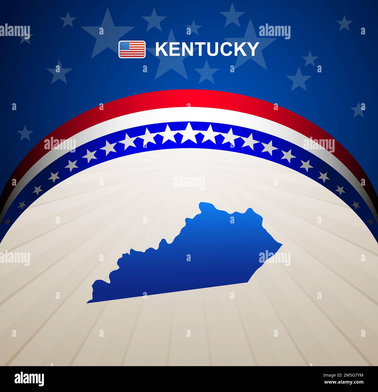 Kentucky mappa vintage Immagini Vettoriali Stock - Alamy