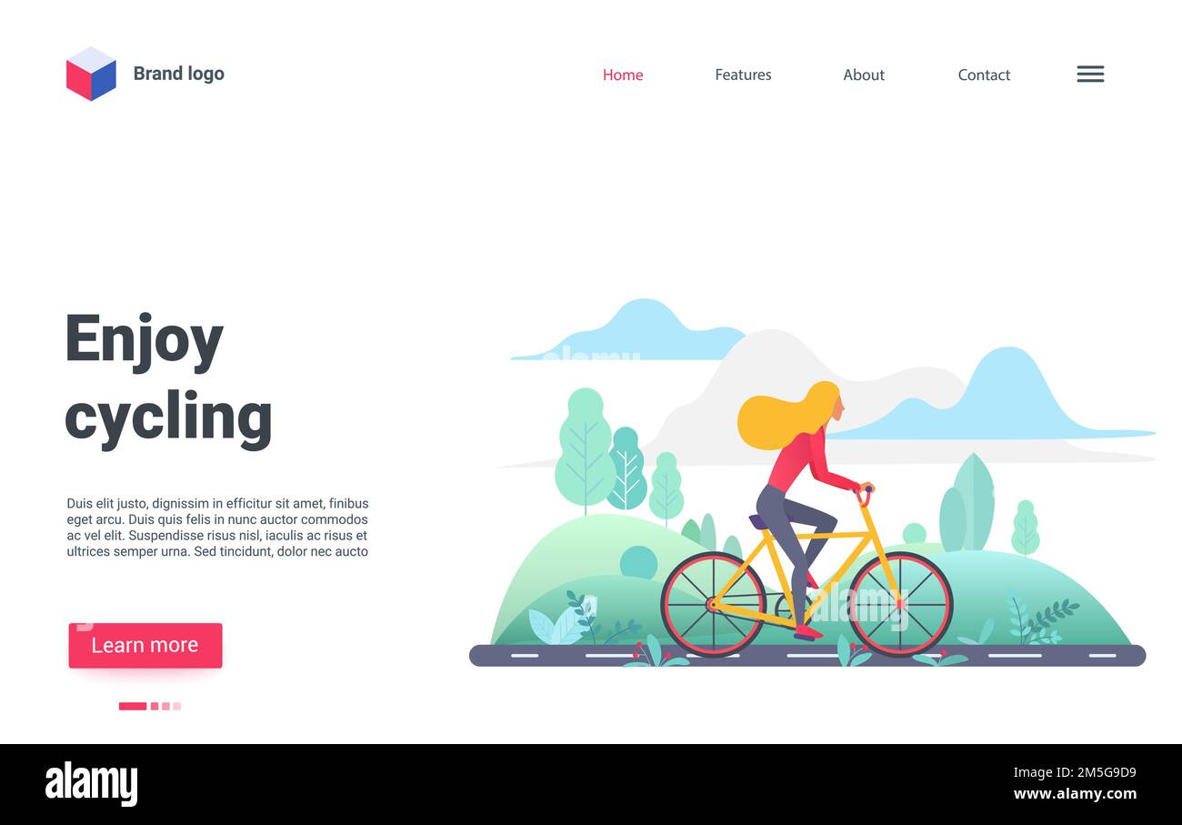 Vector illustration cartoon cyclist immagini e fotografie stock ad alta ...