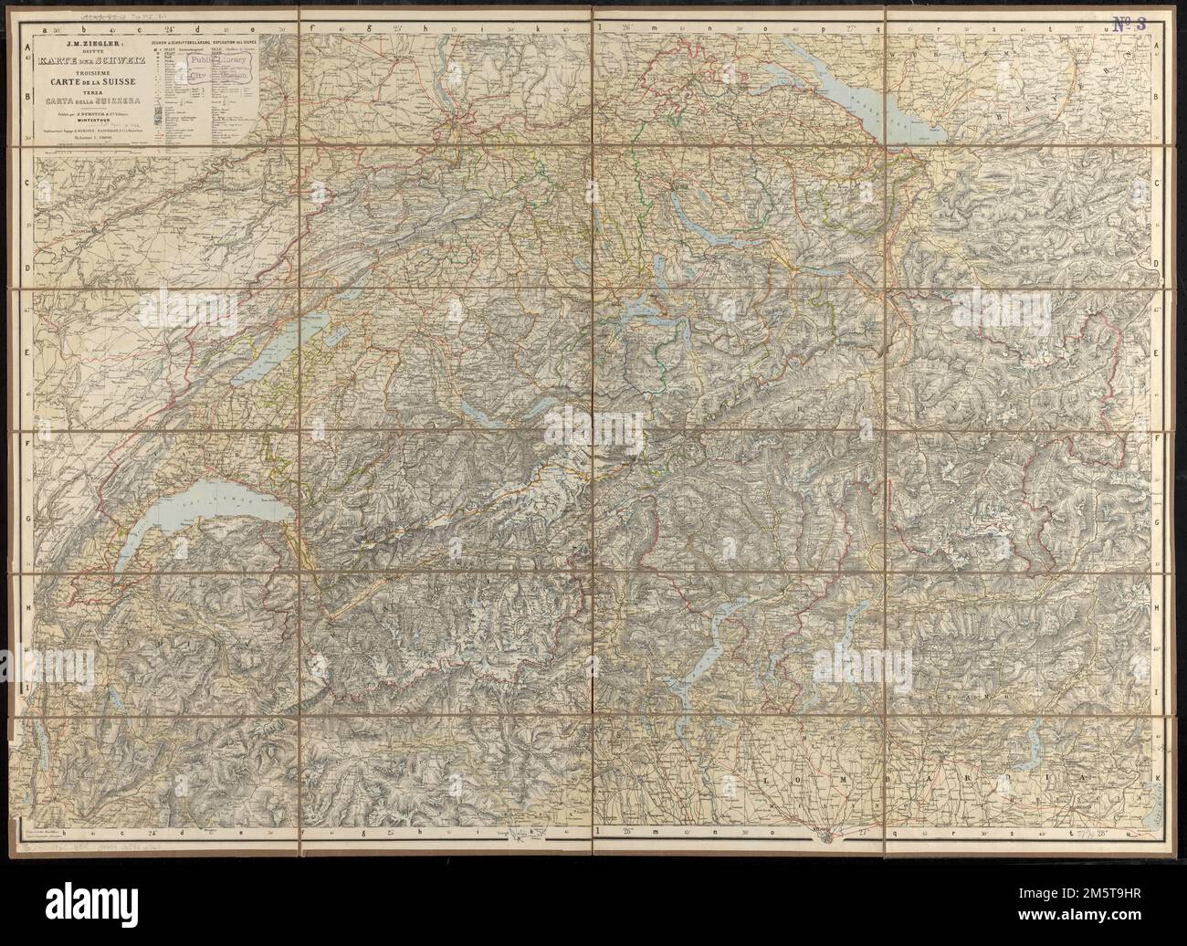 Dritte karte der Schweiz = Troisième carte de la Suisse = Tesa carta ...