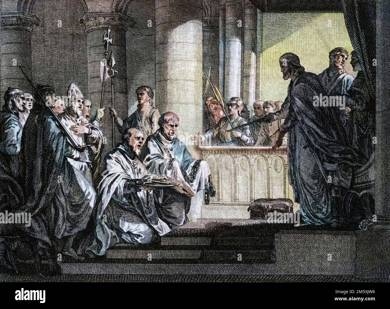 Le Pape Gregoire III (mort en 741) demande l'aide du roi des Francs ...