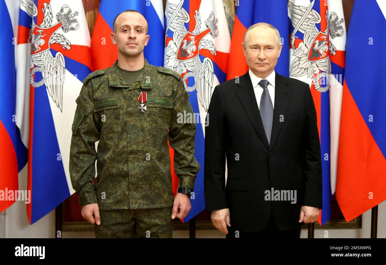 Rostov-on-Don, Russia. 31st Dec, 2022. Il presidente russo Vladimir ...