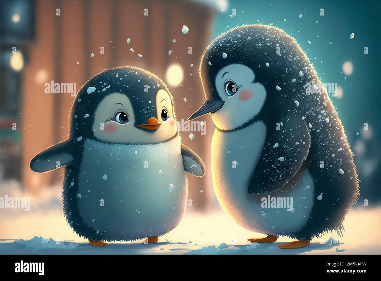 Cartoon penguins immagini e fotografie stock ad alta risoluzione - Alamy