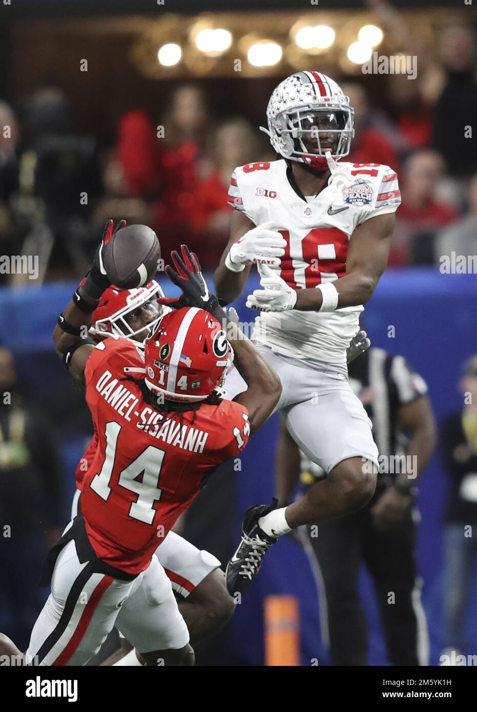 Atlanta, Stati Uniti. 31st Dec, 2022. David Daniel-Sisavanh (14) e ...