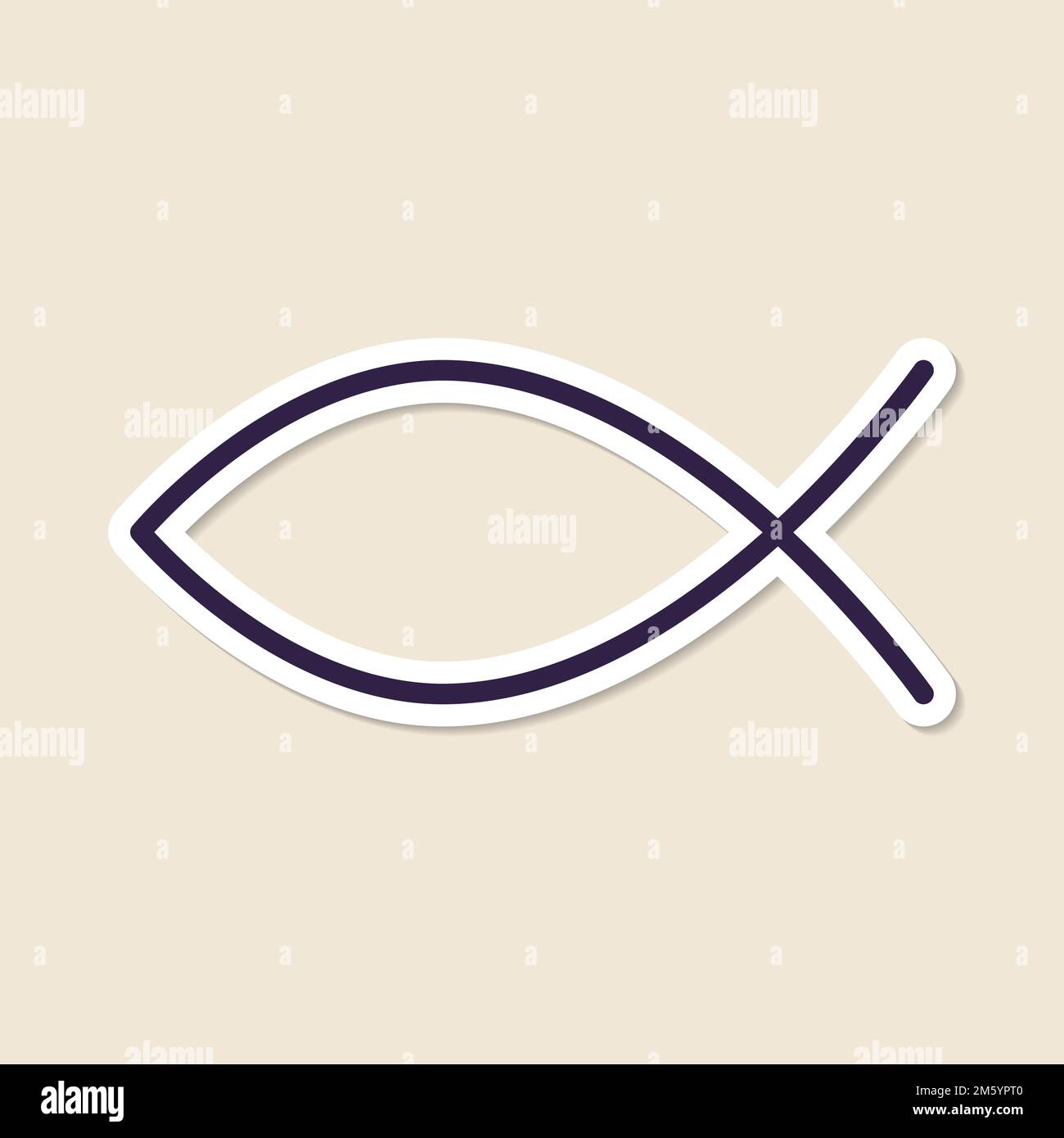 Simbolo di pesce cristiano ichthys immagini e fotografie stock ad alta ...