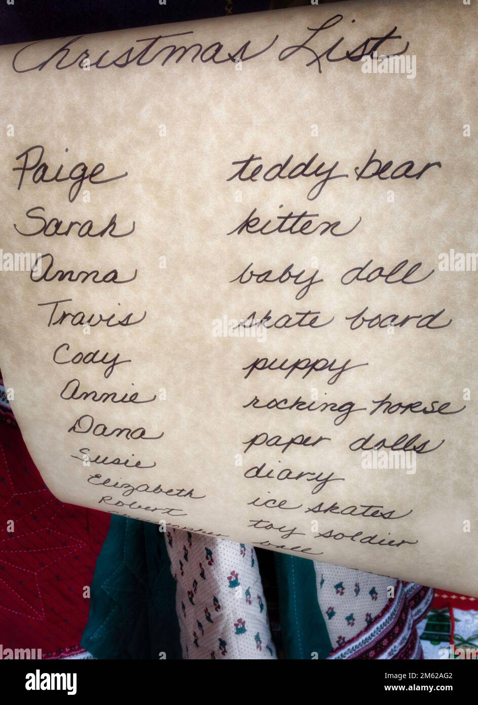 Cursive handwriting immagini e fotografie stock ad alta risoluzione - Alamy