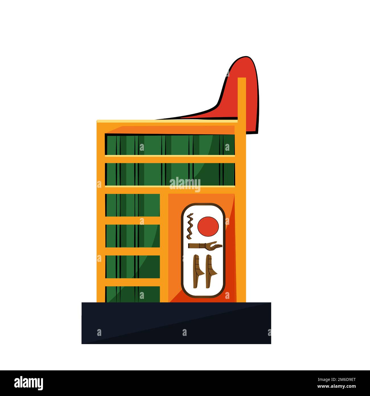 Antico trono di faraoni egiziani cartoon illustrazione vettoriale ...