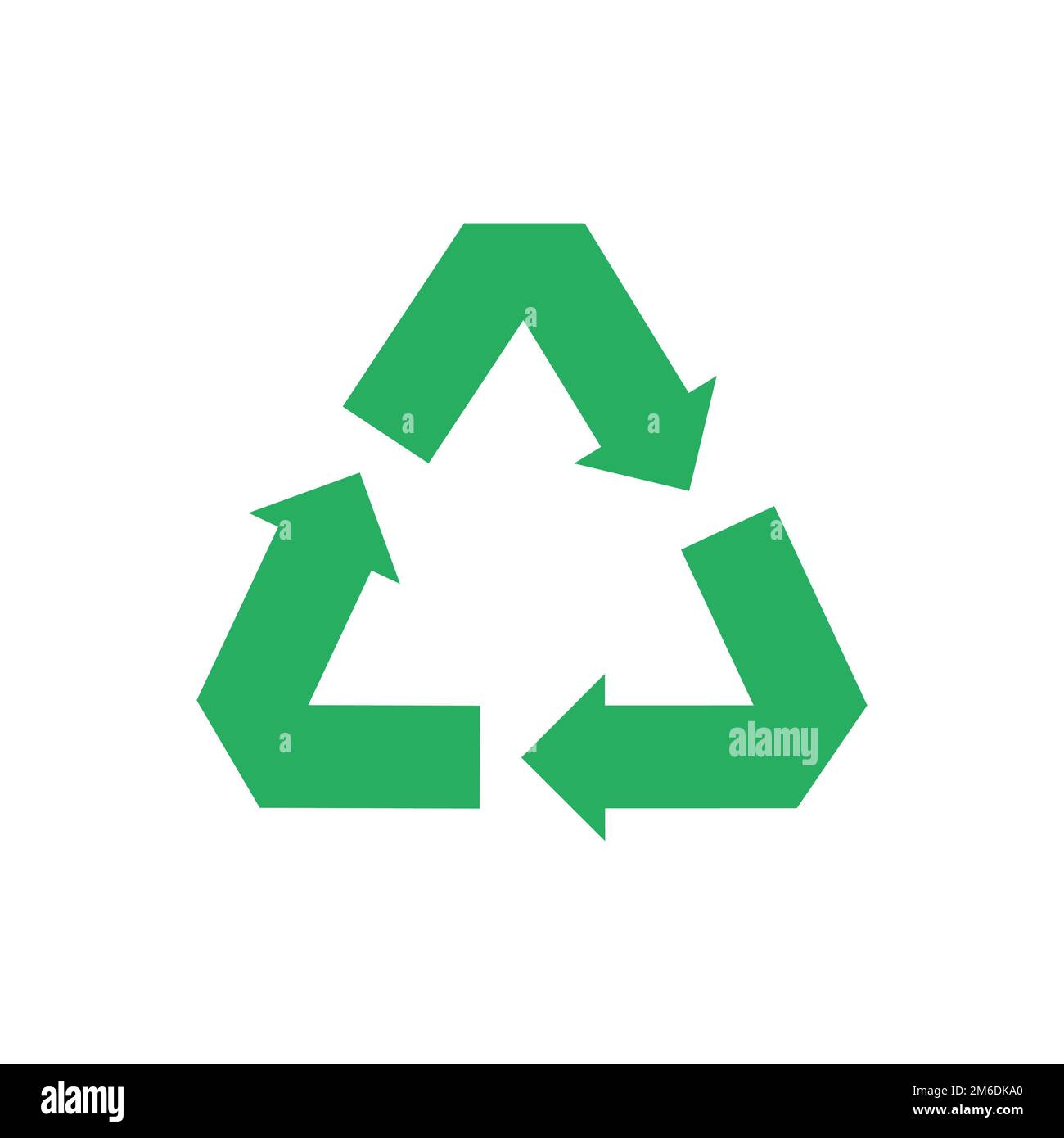 Icona di riciclo isolato. Protezione natura resoures. Simbolo di ...